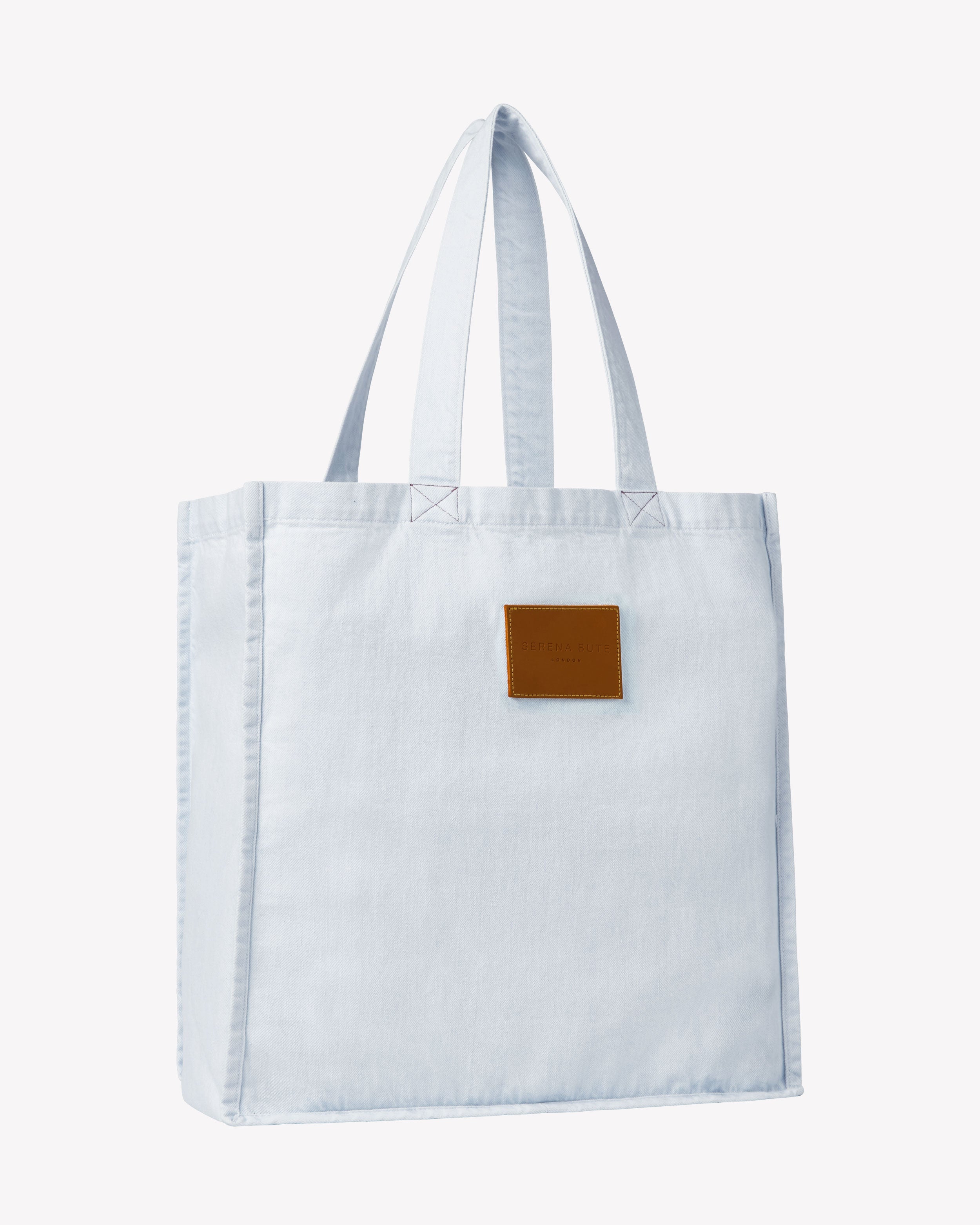 Denim Tote Bag in Light Blue | SBL – SERENA BUTE