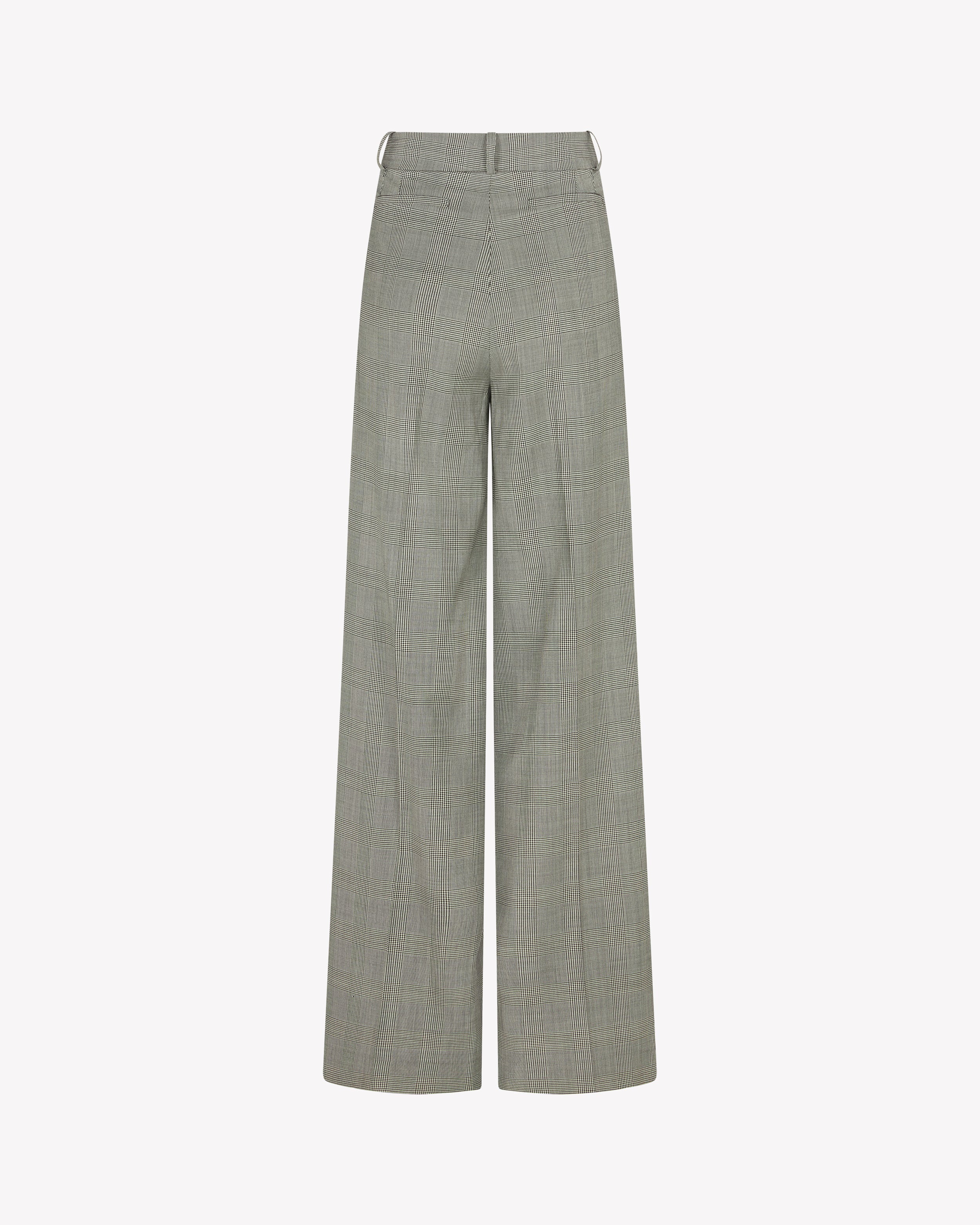 Inverted Box Pleat Trouser - Prince of Wales Check – SERENA BUTE