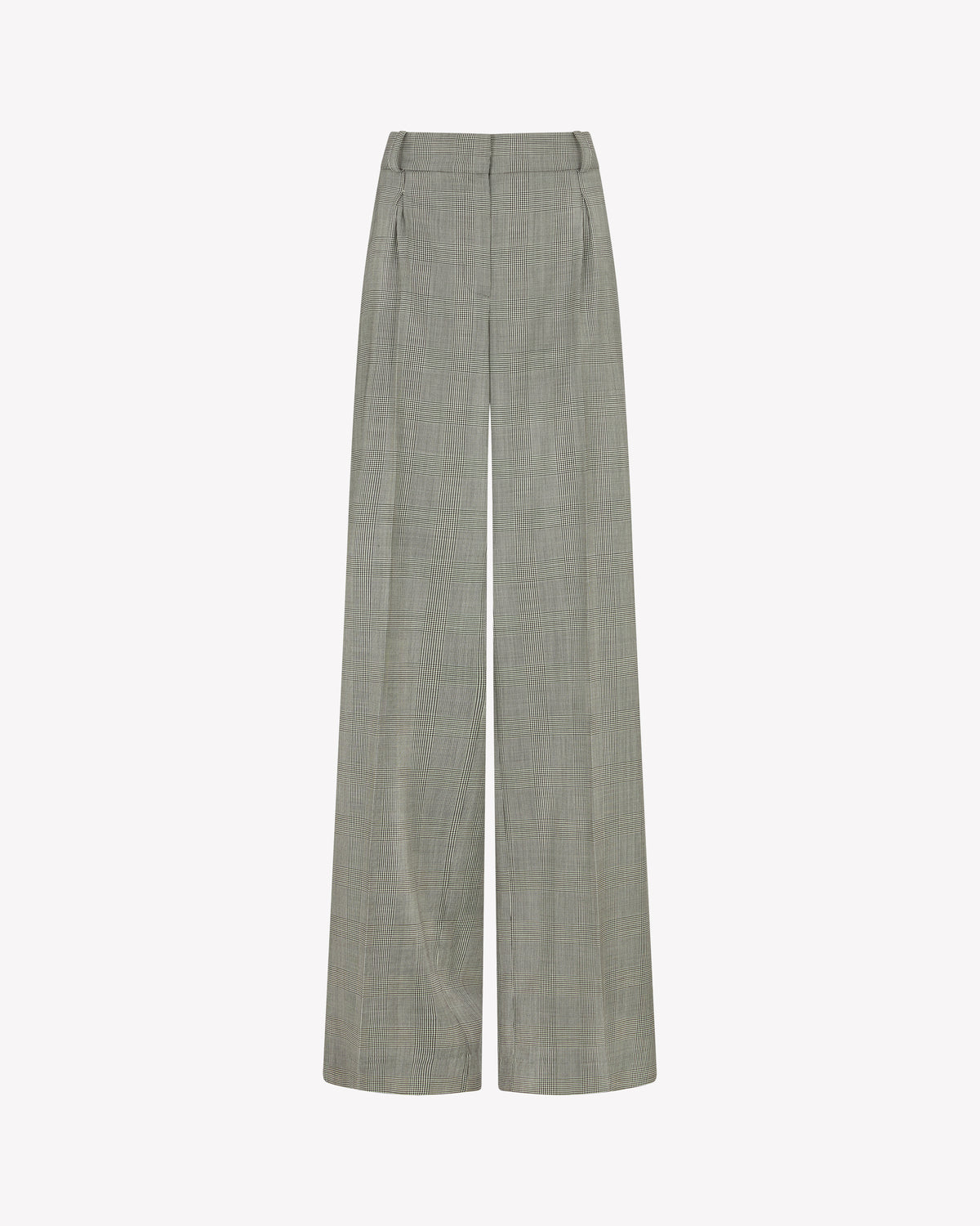 Inverted Box Pleat Trouser - Prince of Wales Check – SERENA BUTE